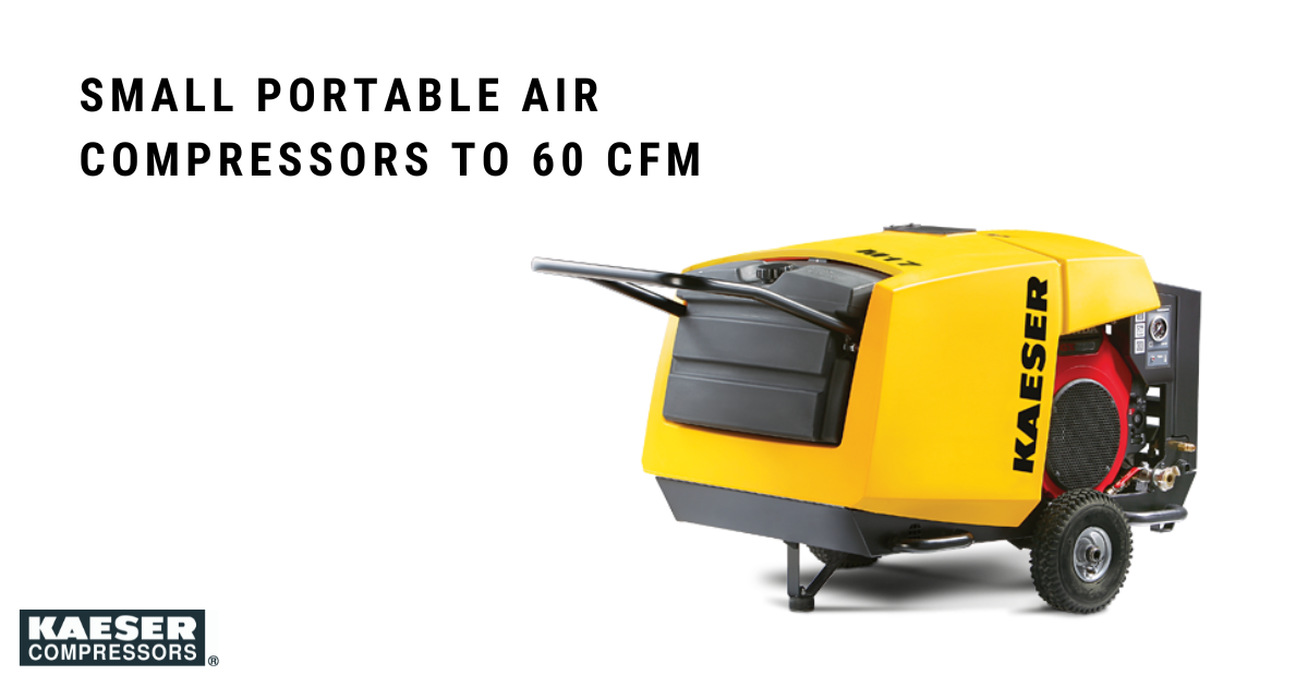 Small Portable Air Compressors to 60 cfm | Kaeser Compressors
