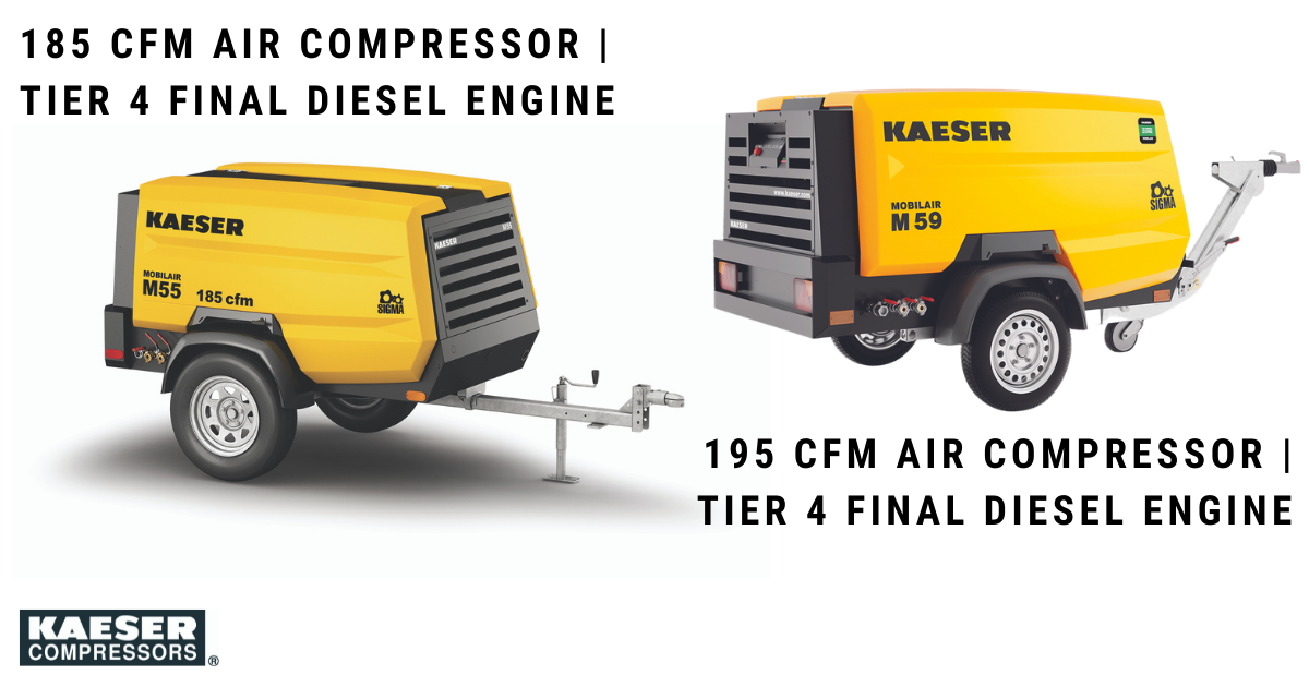 Diesel air compressors | 185 and 195 cfm air compressors